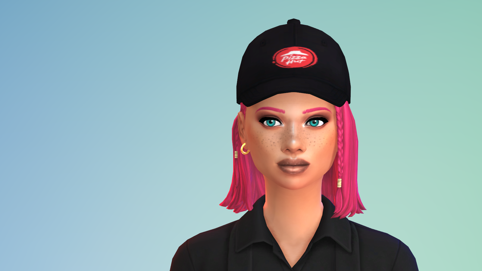 Mod The Sims - Pizza Hut Uniform + Cap