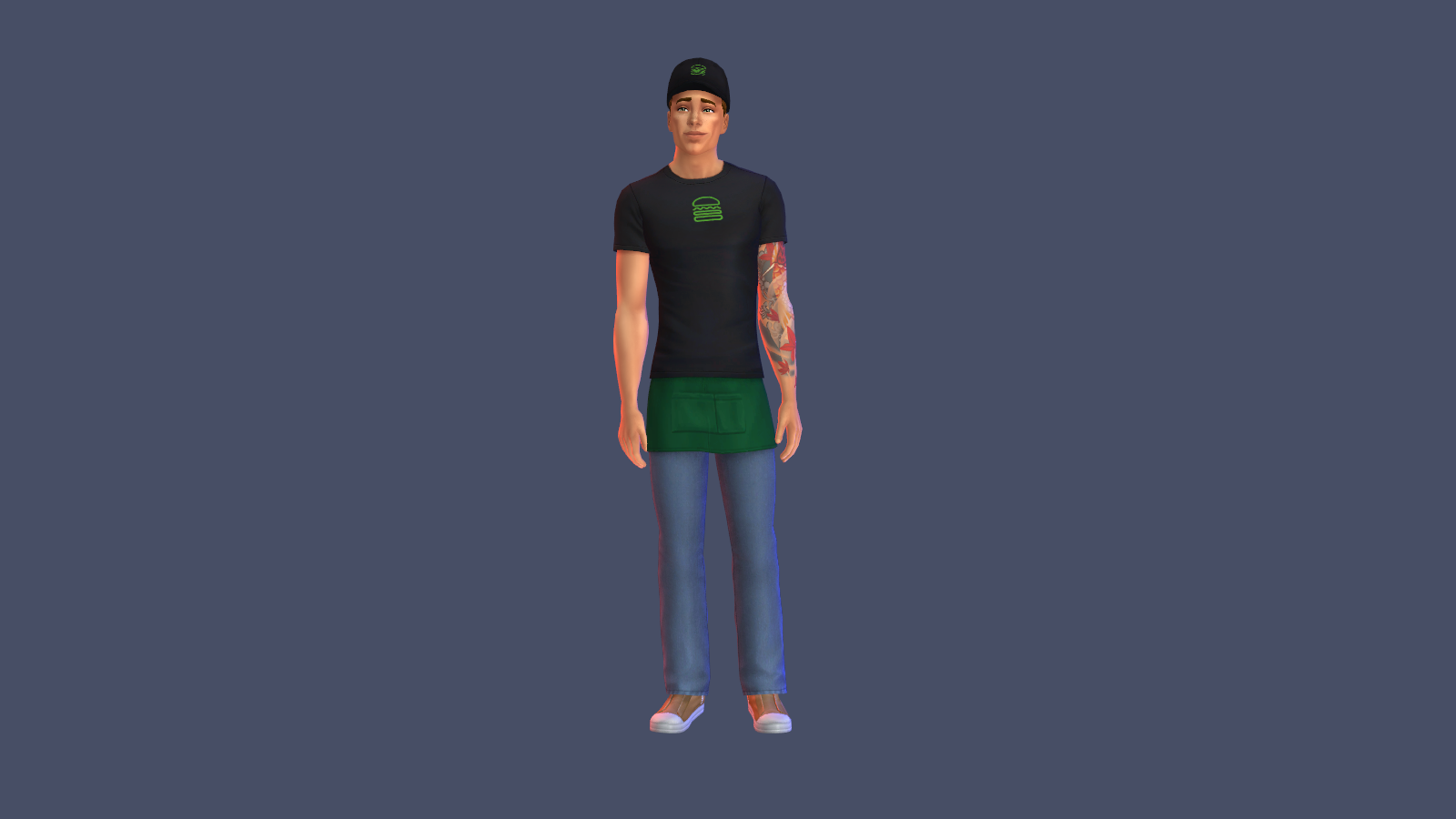 Mod The Sims - Shake Shack Uniform + Cap