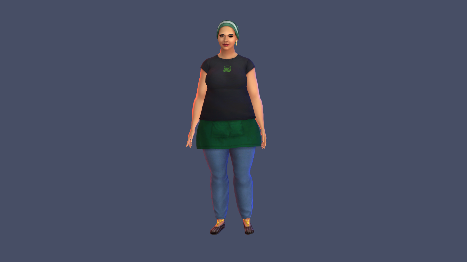 Mod The Sims - Shake Shack Uniform + Cap