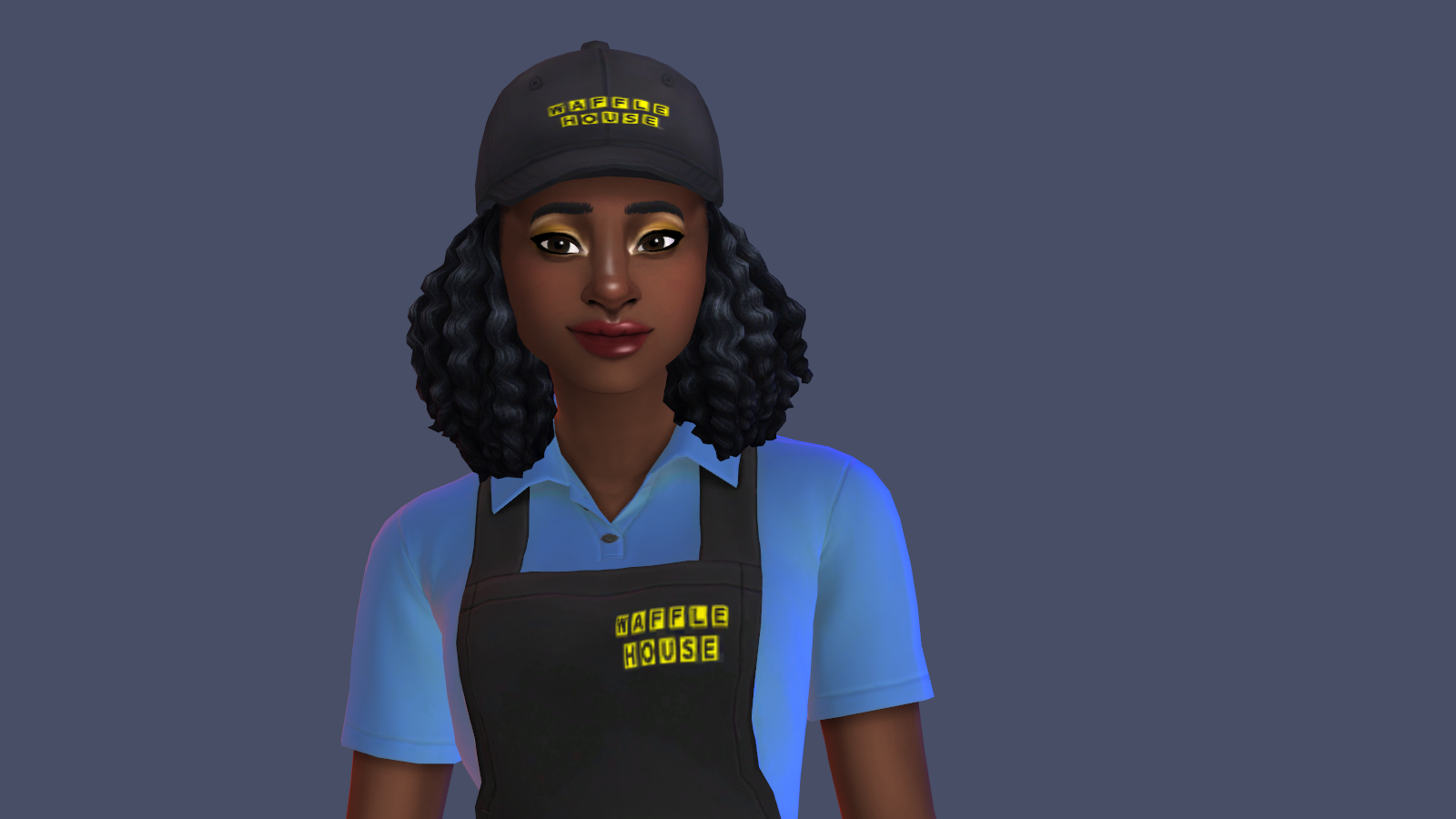 Mod The Sims - Waffle House Uniform + Hat