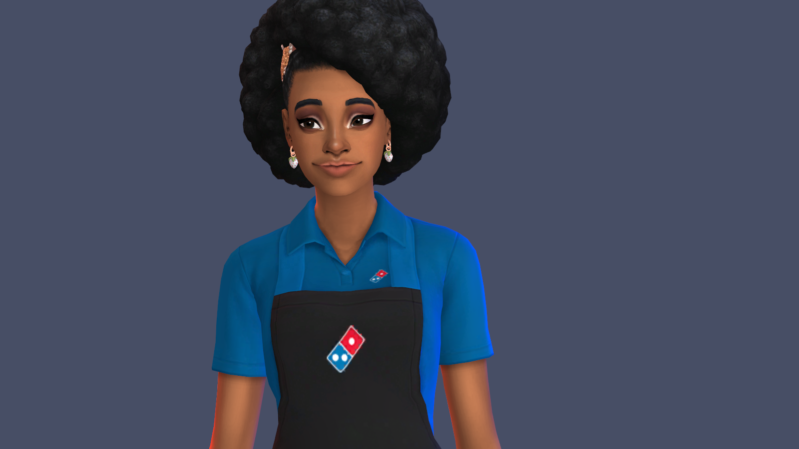 Mod The Sims - Domino's Pizza Uniform + Hat