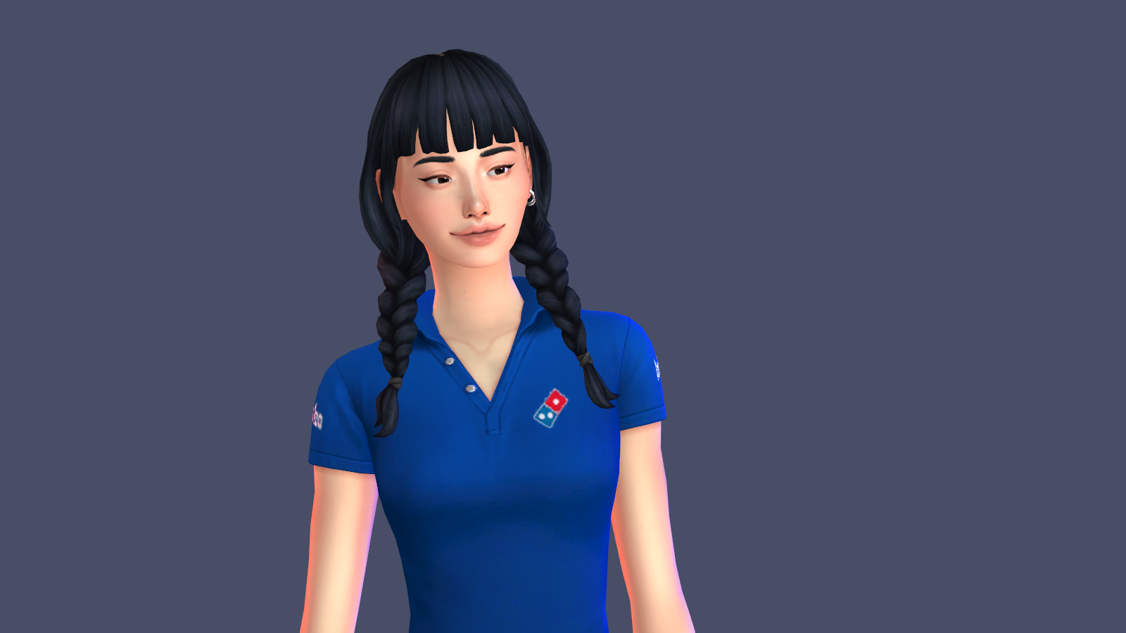 Mod The Sims - Domino's Pizza Uniform + Hat