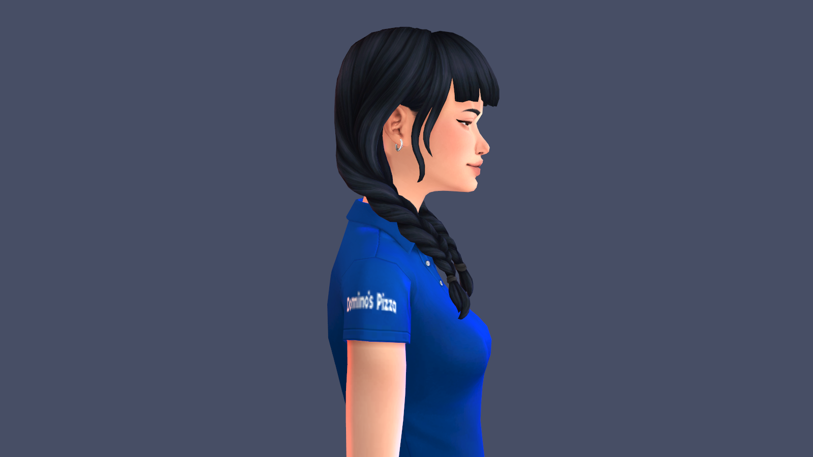Mod The Sims - Domino's Pizza Uniform + Hat
