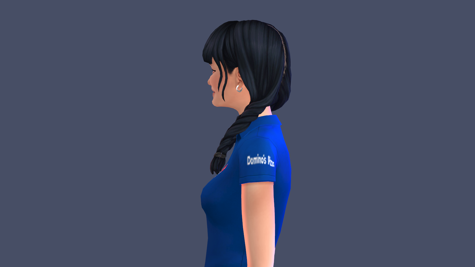 Mod The Sims - Domino's Pizza Uniform + Hat