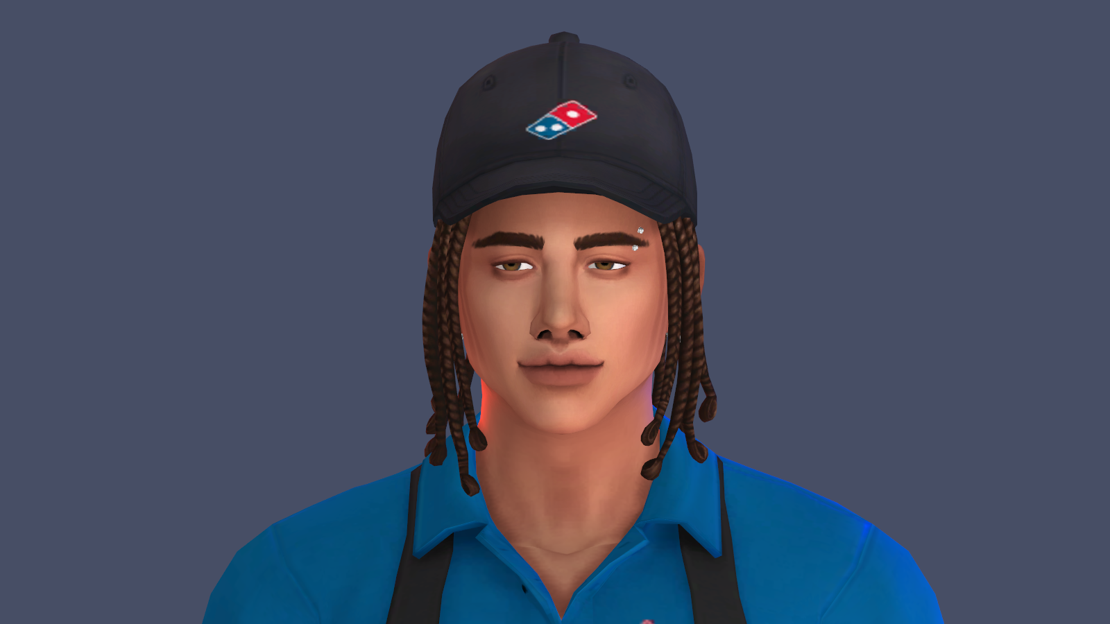 Mod The Sims - Domino's Pizza Uniform + Hat