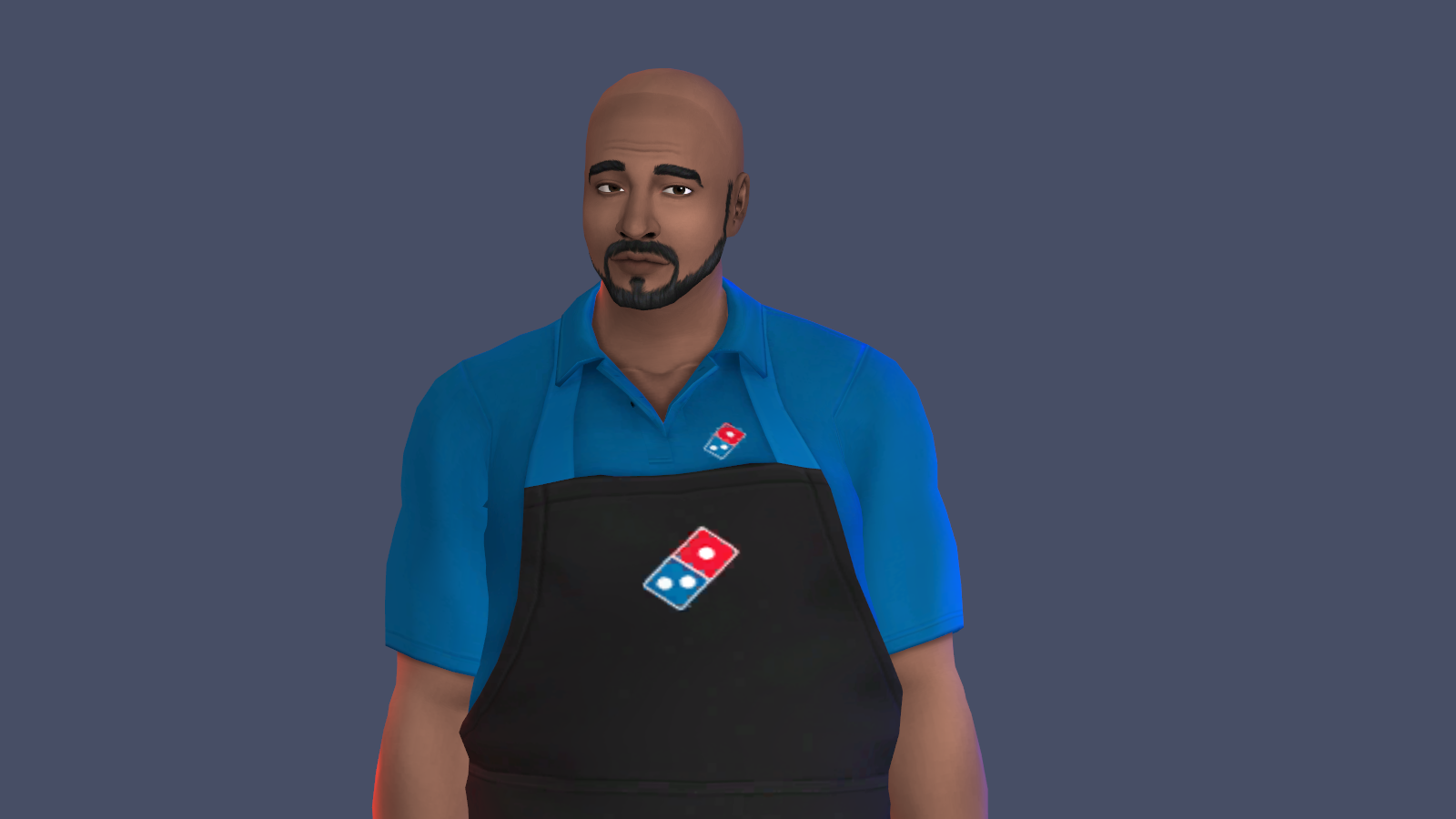 Mod The Sims - Domino's Pizza Uniform + Hat