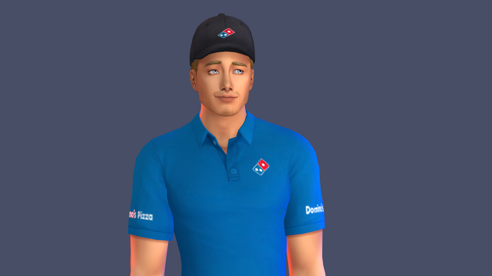 Mod The Sims - Domino's Pizza Uniform + Hat