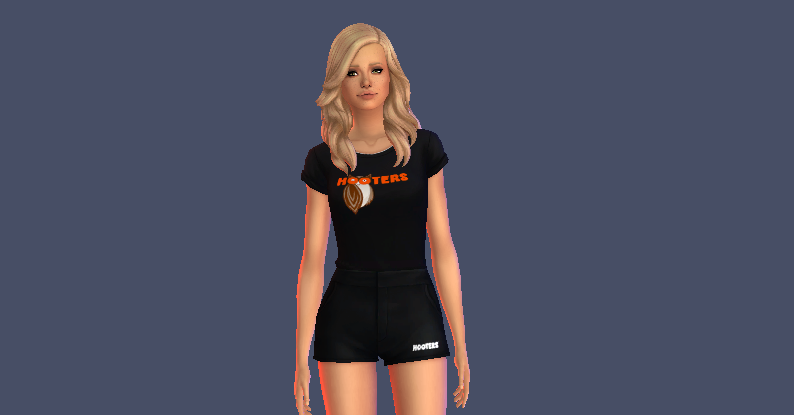 Mod The Sims - Hooters Unform + CAP