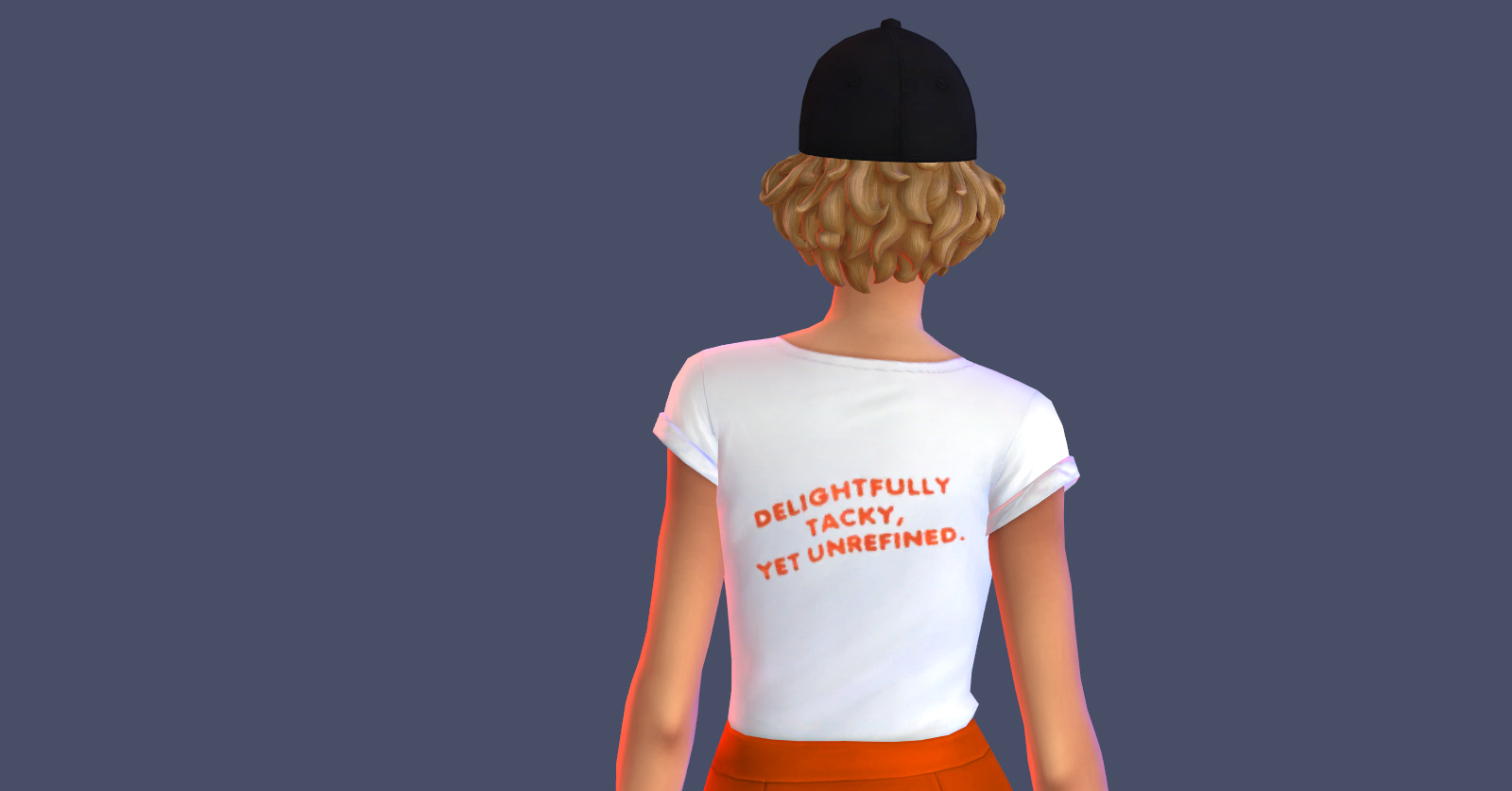 Mod The Sims - HOOTERS uniform with slogan (Version 2)