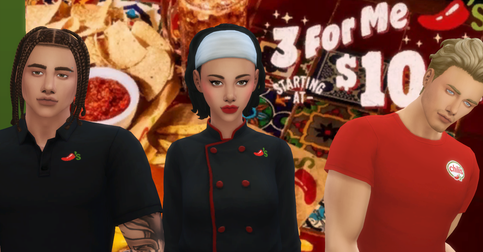 Mod The Sims - Chili’s Uniform