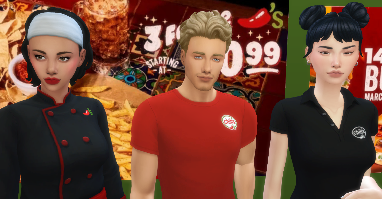 Mod The Sims - Chili’s Uniform
