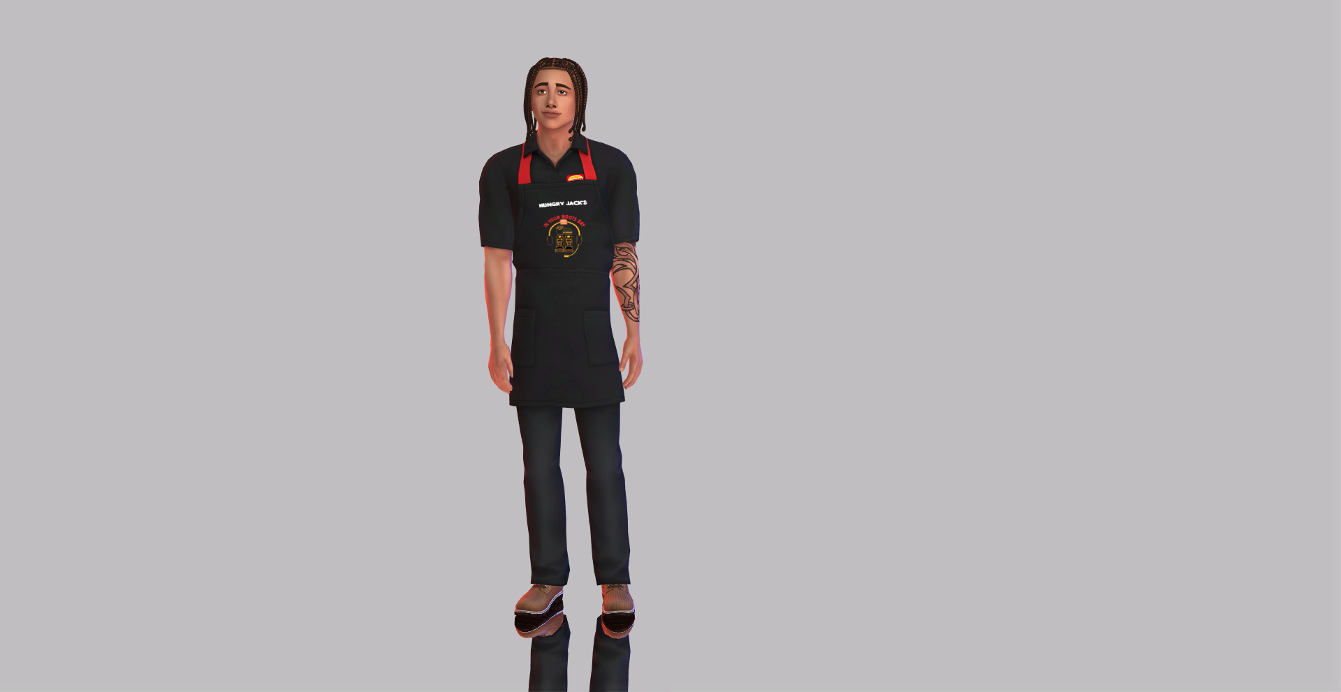 Mod The Sims - Hungry Jack's Uniform + CAP