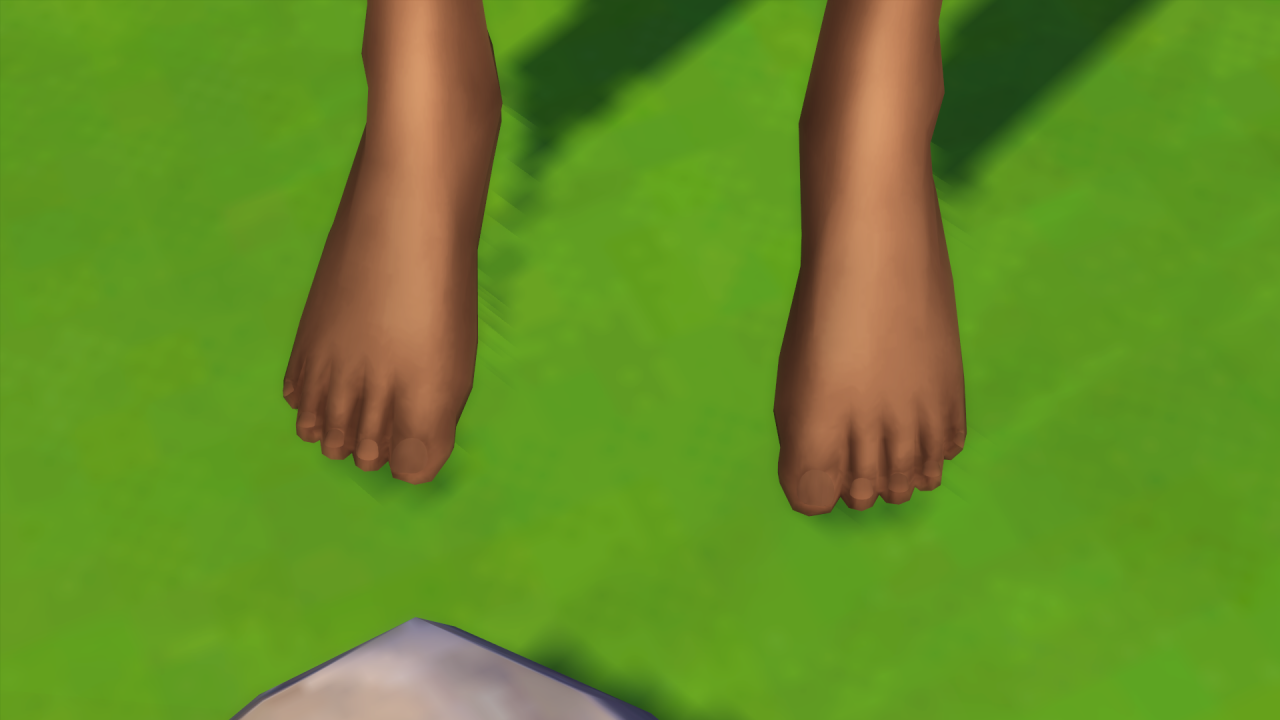 Mod The Sims - Maxis' high res feet - default override both frames ...