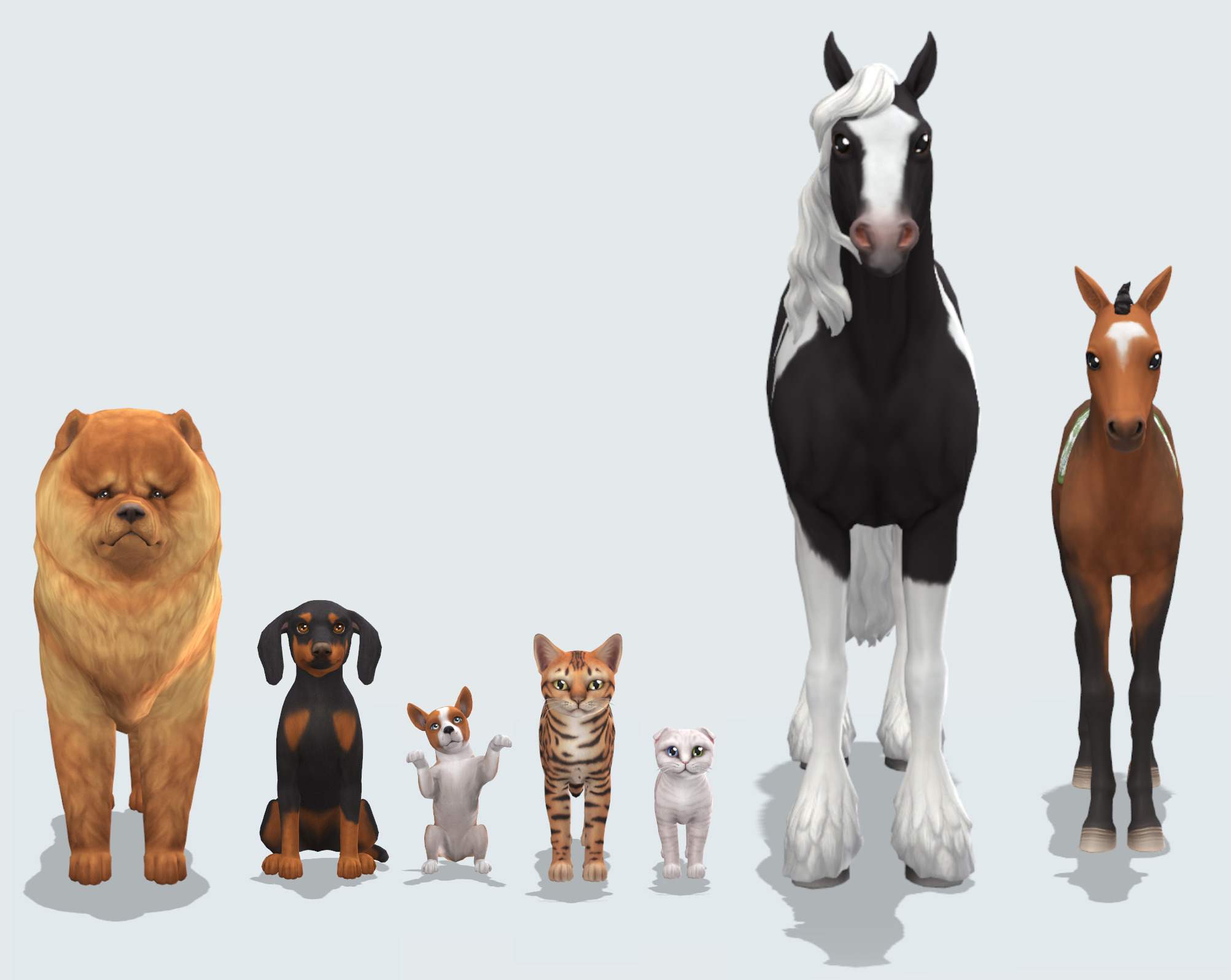 Mod The Sims - Sims 4: stand still in CAS (Horses and Pets INCLUDED)