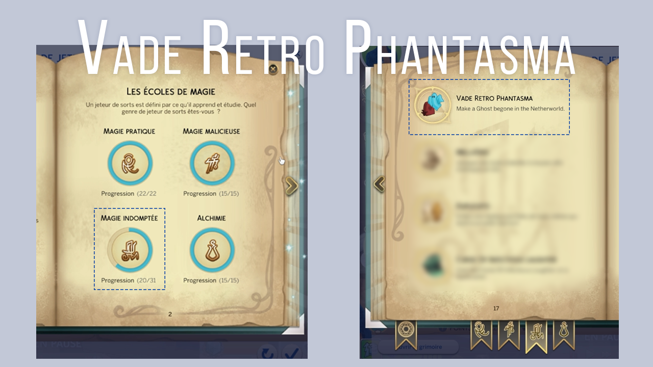 Mod The Sims - New custom spell : Ghostify and Vade Retro Phantasma