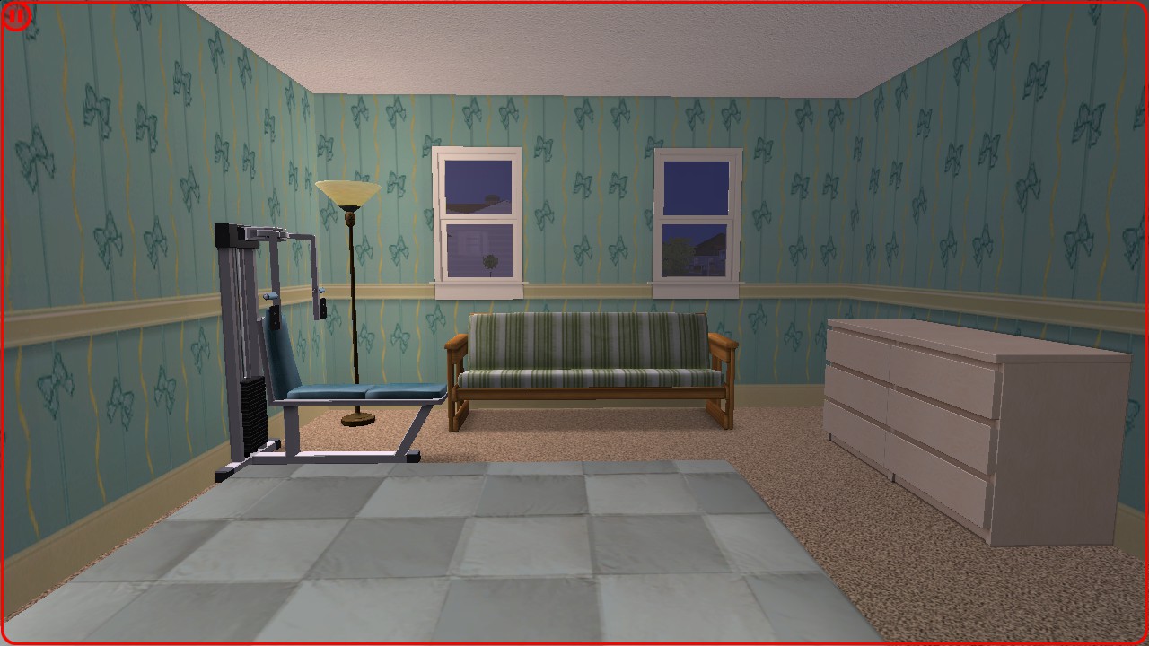 Mod The Sims - The Sims 1 Green 3-Seat Loveseat Recolor of the ...