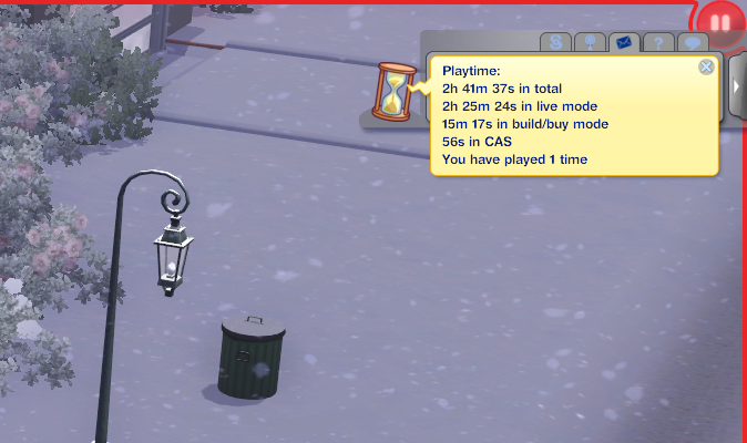 Mod The Sims - Playtime Stats: A mod to track your game time