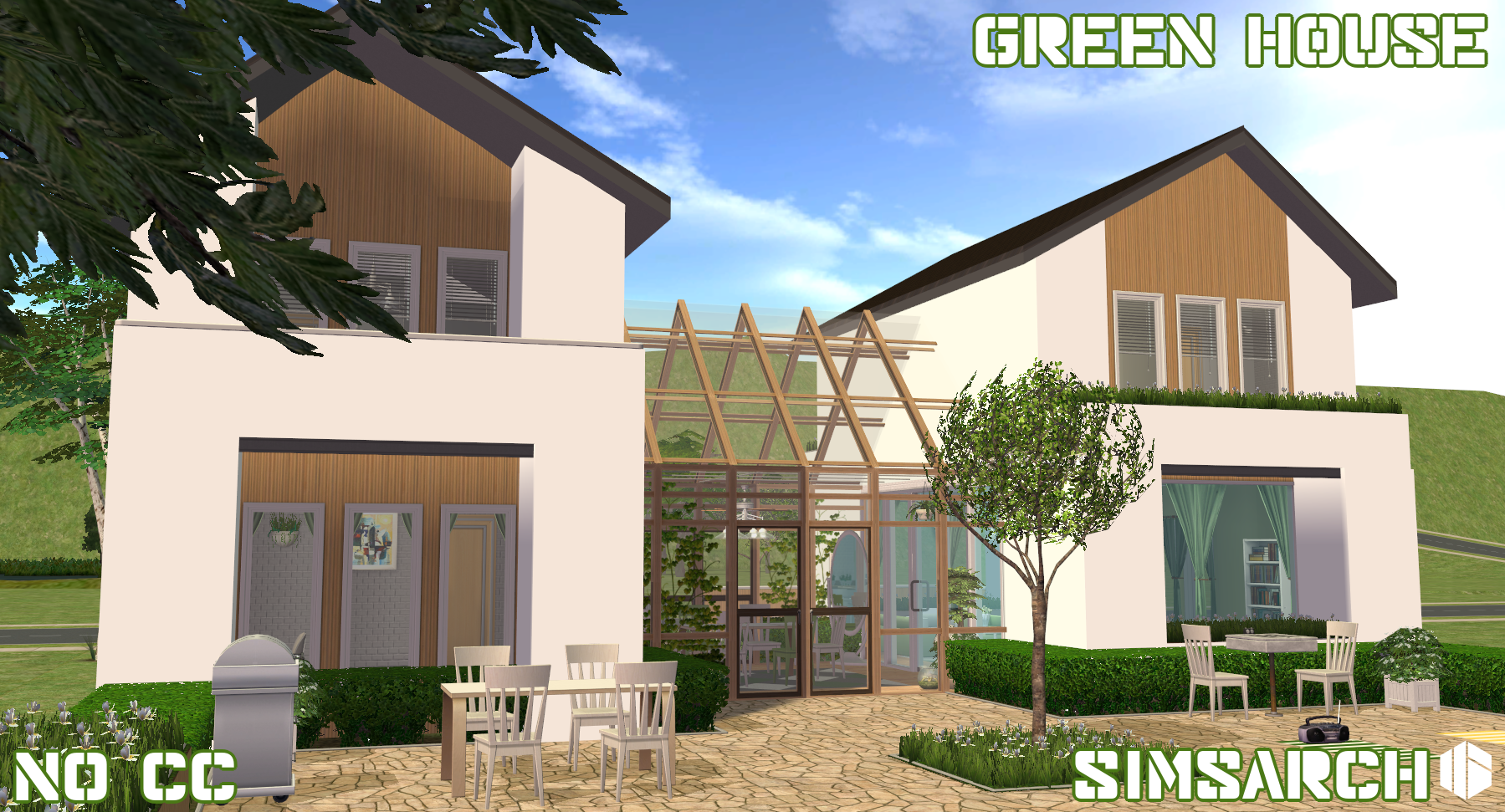 Mod The Sims - Modern 'Green House' - No CC