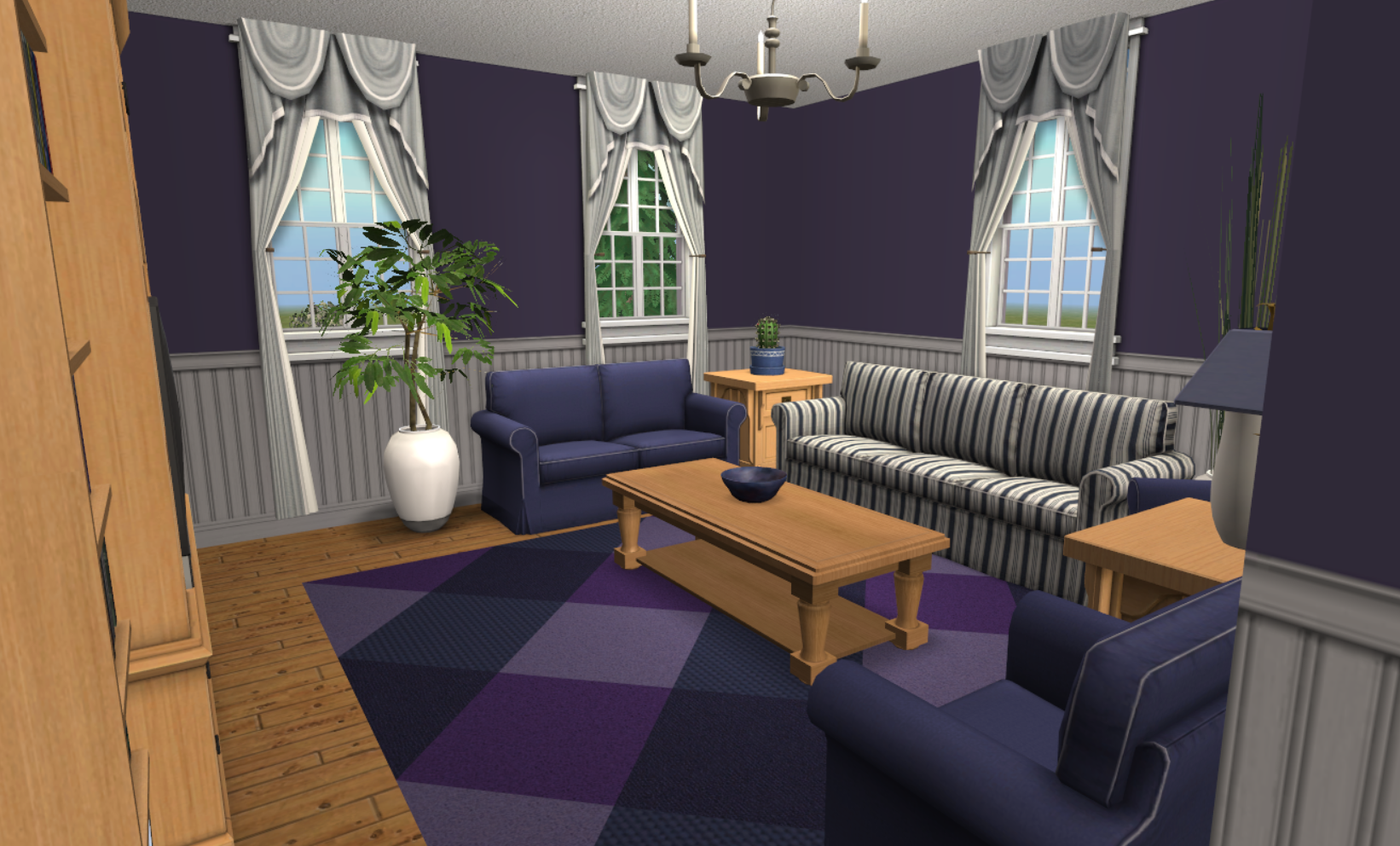Mod The Sims - Midnight Blue House - No CC