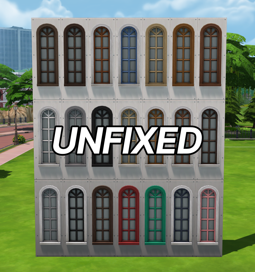 Mod The Sims - FIX Mega Window (Deluxe) GLASS TRANSPARENCY (DEFAULT ...