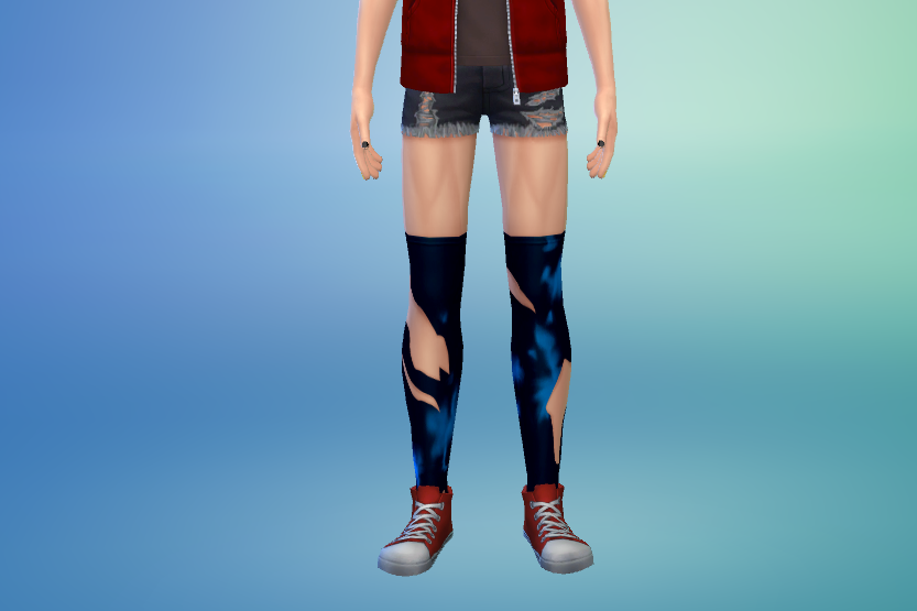 Mod The Sims - red recolour of the socks from spooky stuff