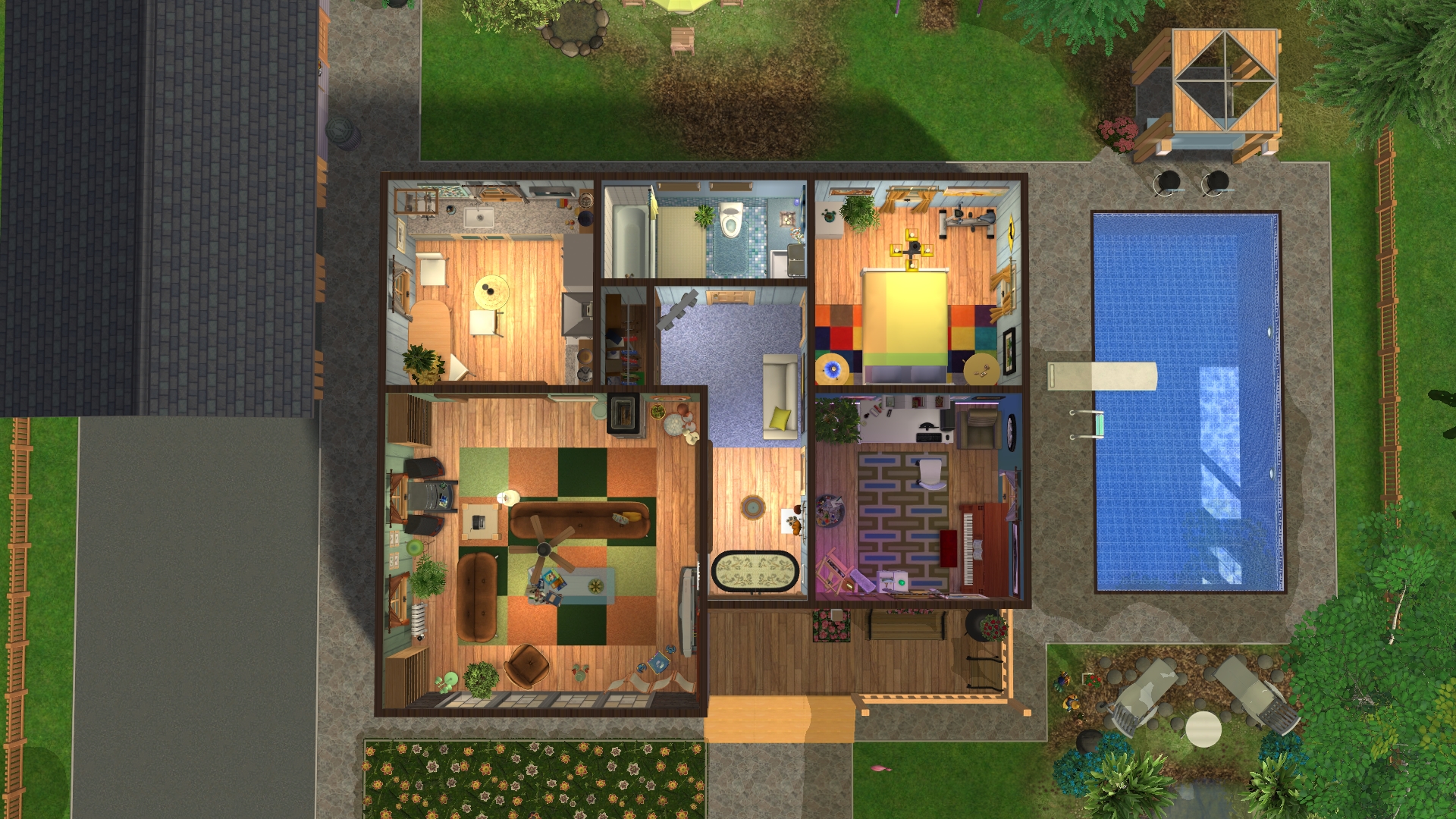 Mod The Sims - My Dream Home (Sims 2 Residential Lot)