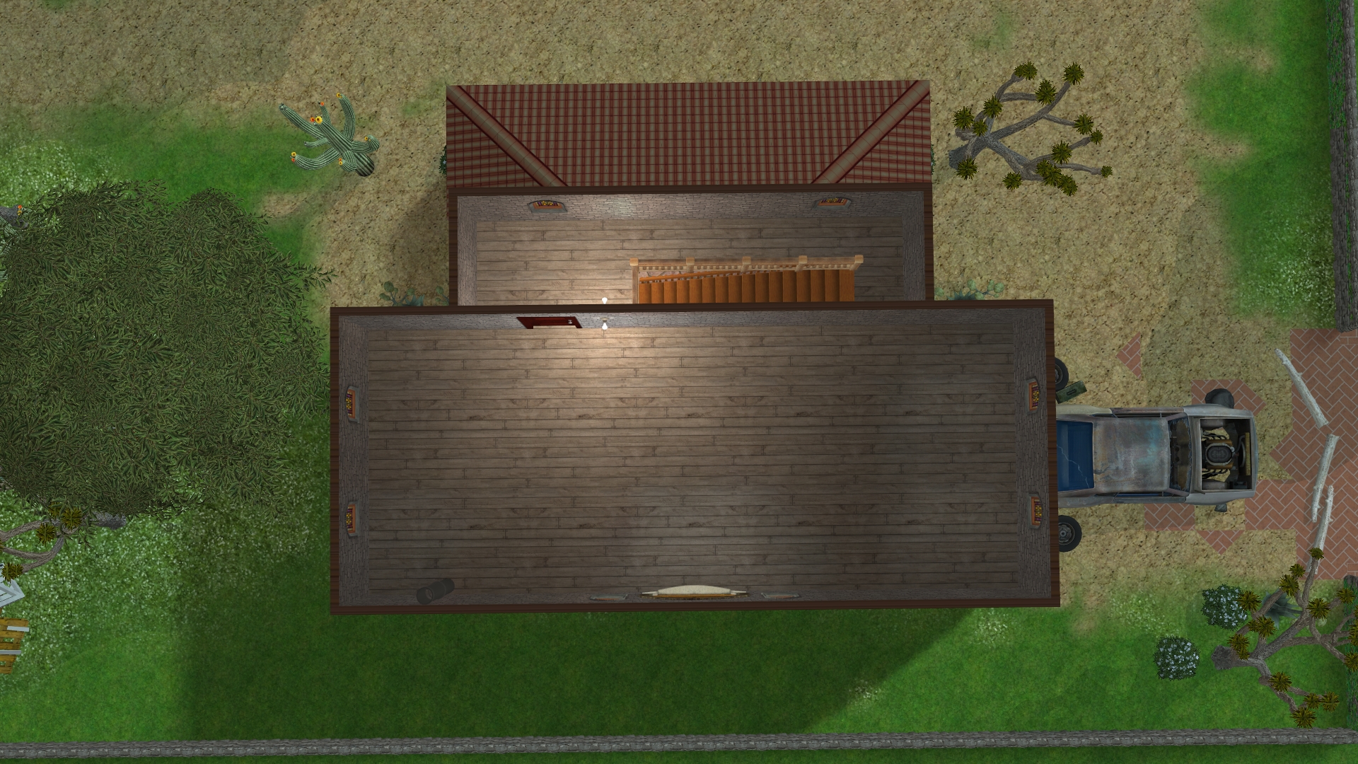 Mod The Sims - Old Silo Farm (Sims 2 Residential Lot)