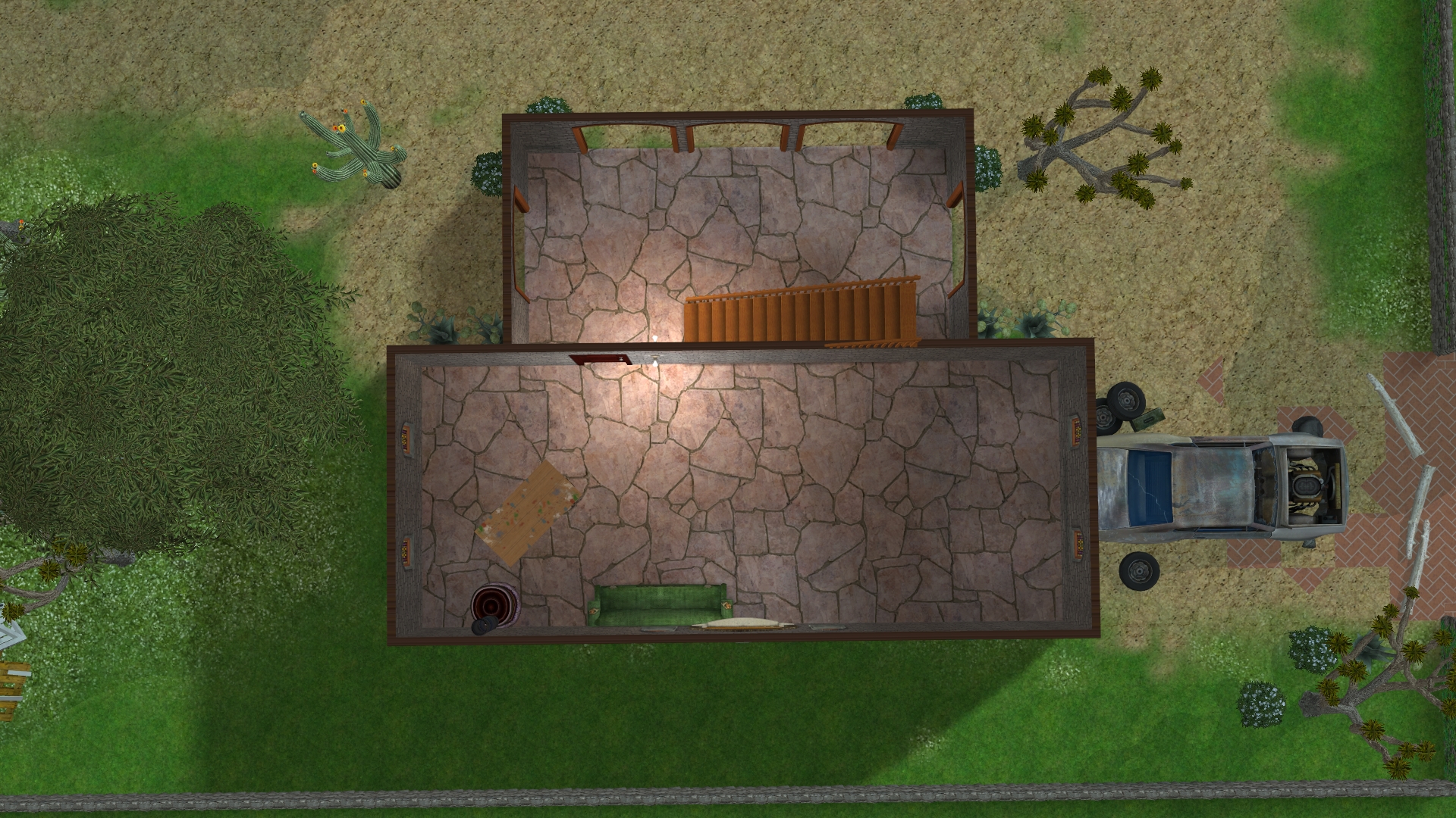 Mod The Sims - Old Silo Farm (Sims 2 Residential Lot)