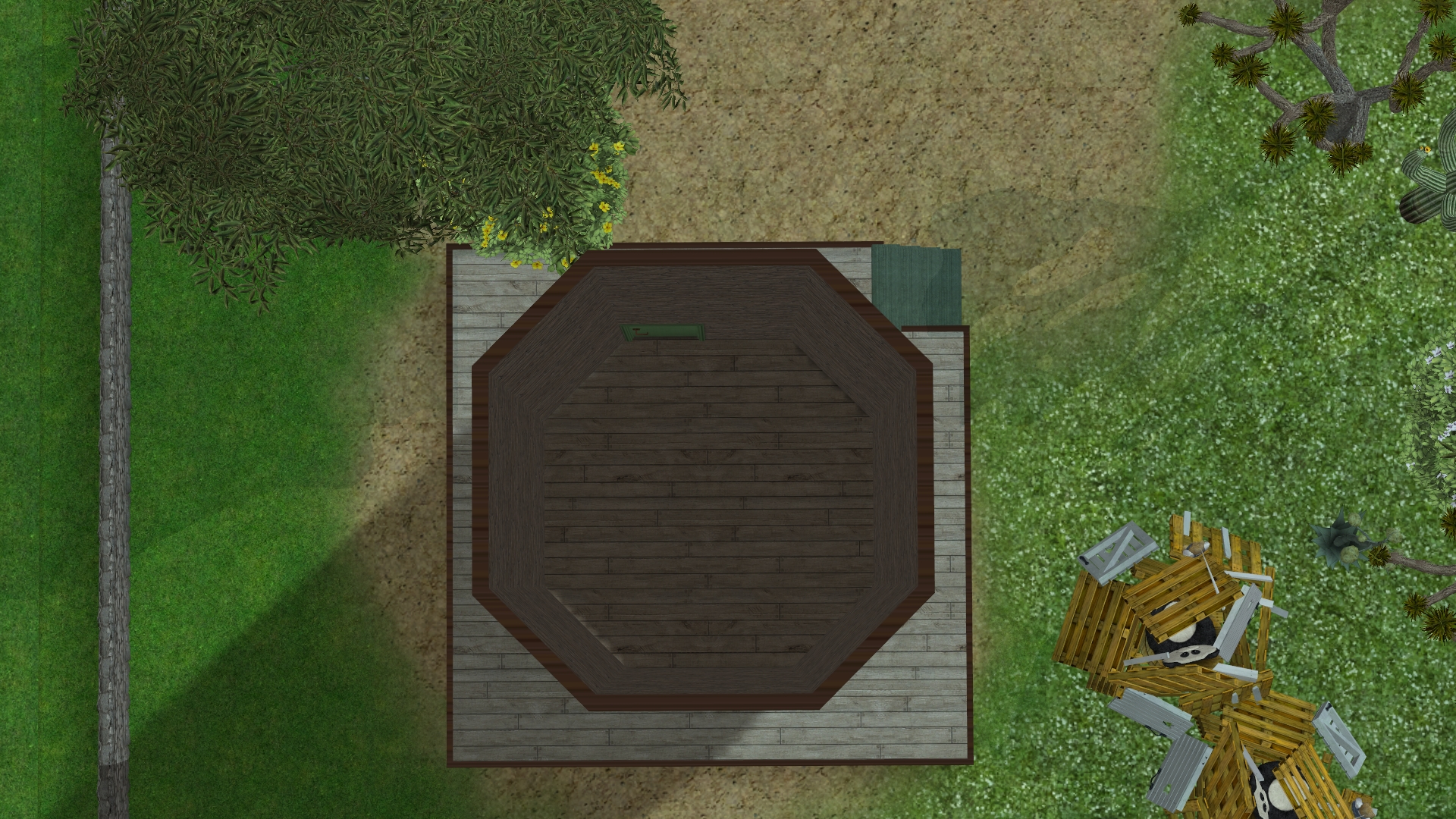 Mod The Sims - Old Silo Farm (Sims 2 Residential Lot)