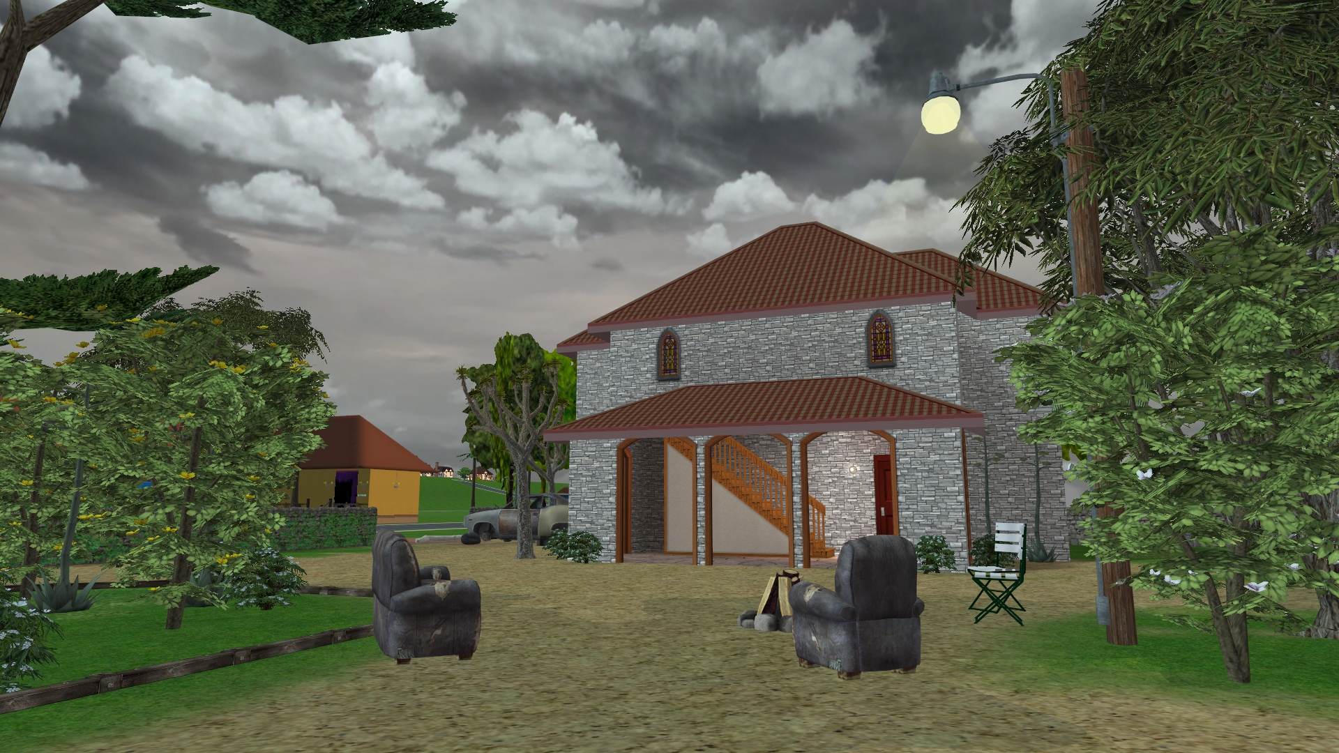 Mod The Sims - Old Silo Farm (Sims 2 Residential Lot)