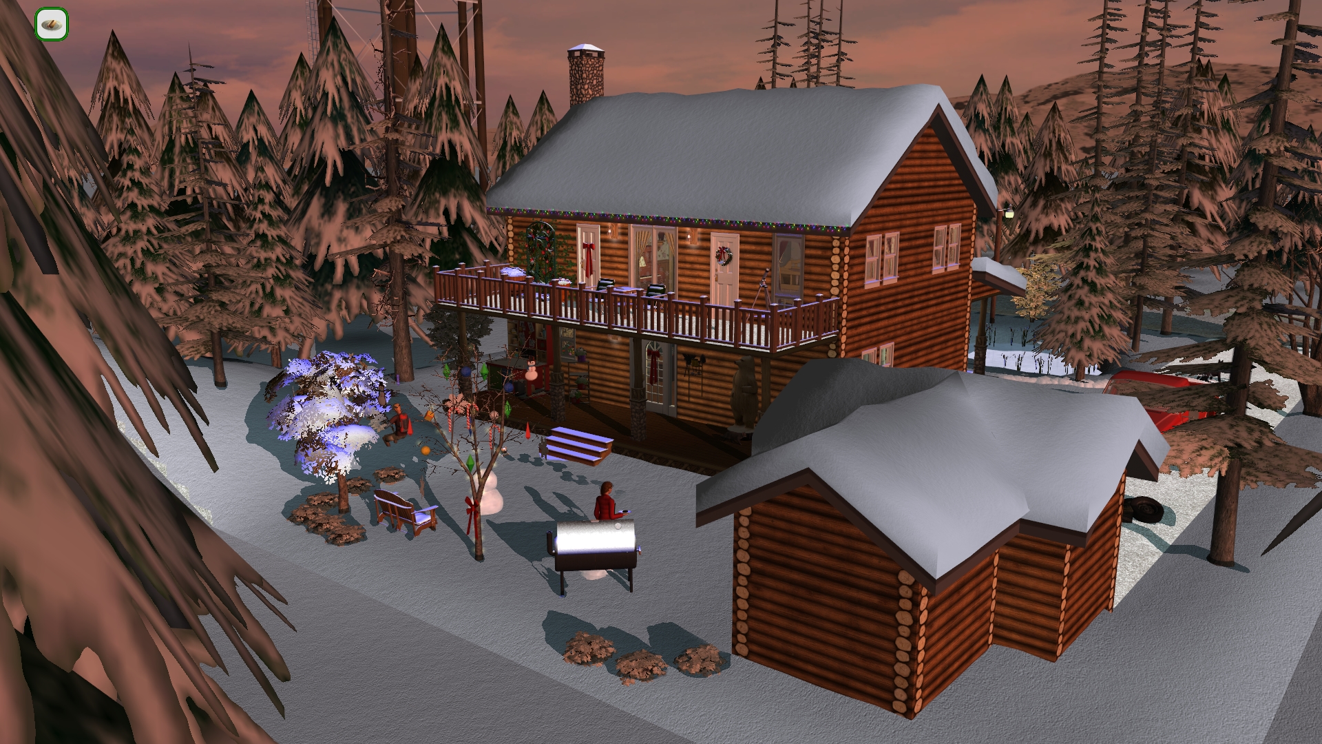 Mod The Sims - Holiday Cabin (Sims 2 Residential Lot)
