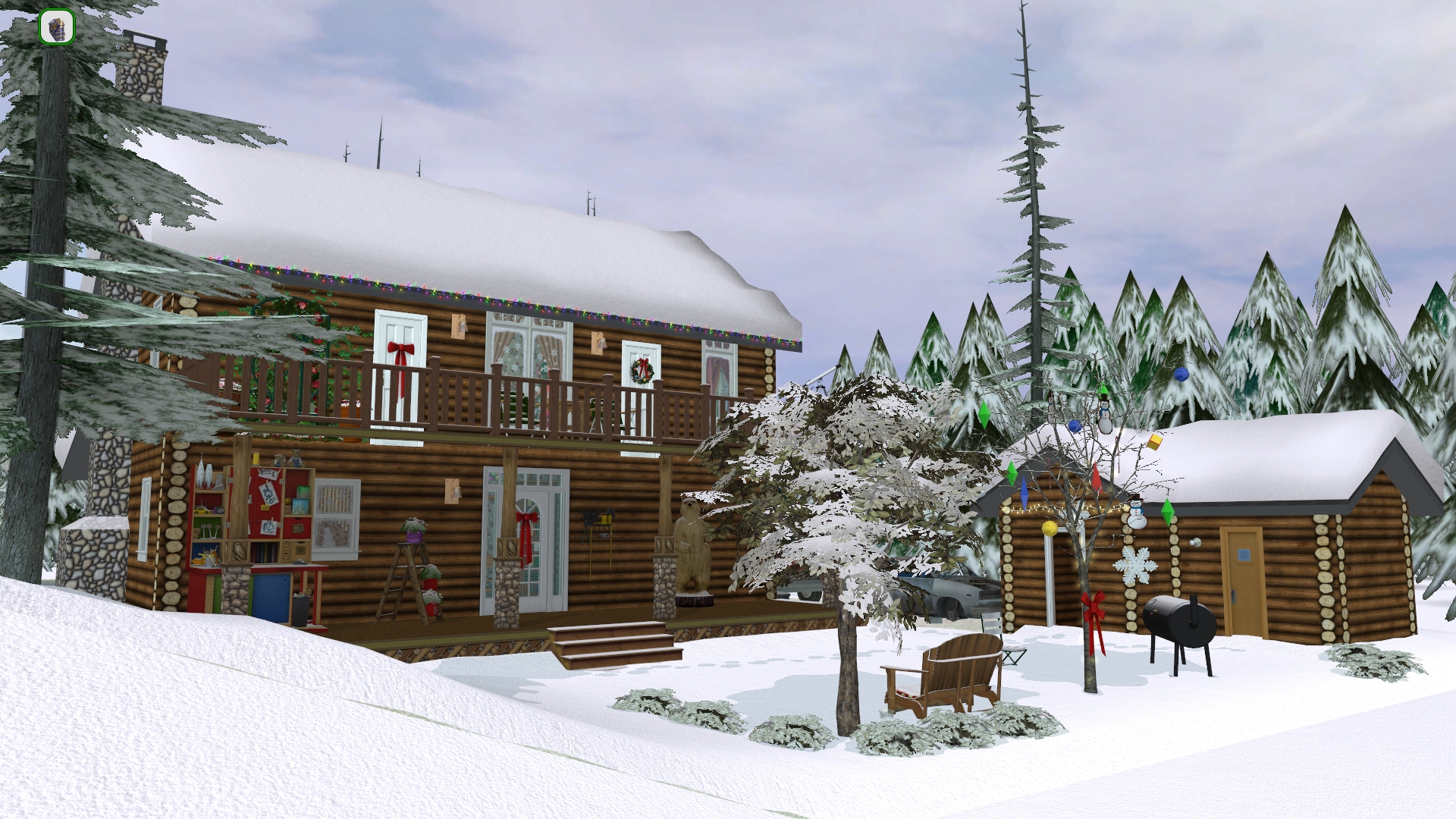 Mod The Sims - Holiday Cabin (Sims 2 Residential Lot)