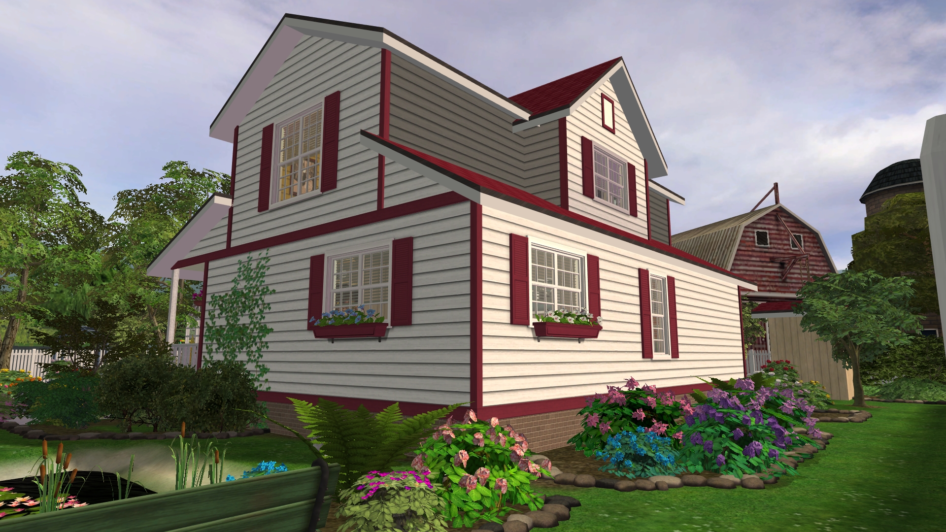 Mod The Sims - Countryside Cottage v2 (Sims 2 Residential Lot)