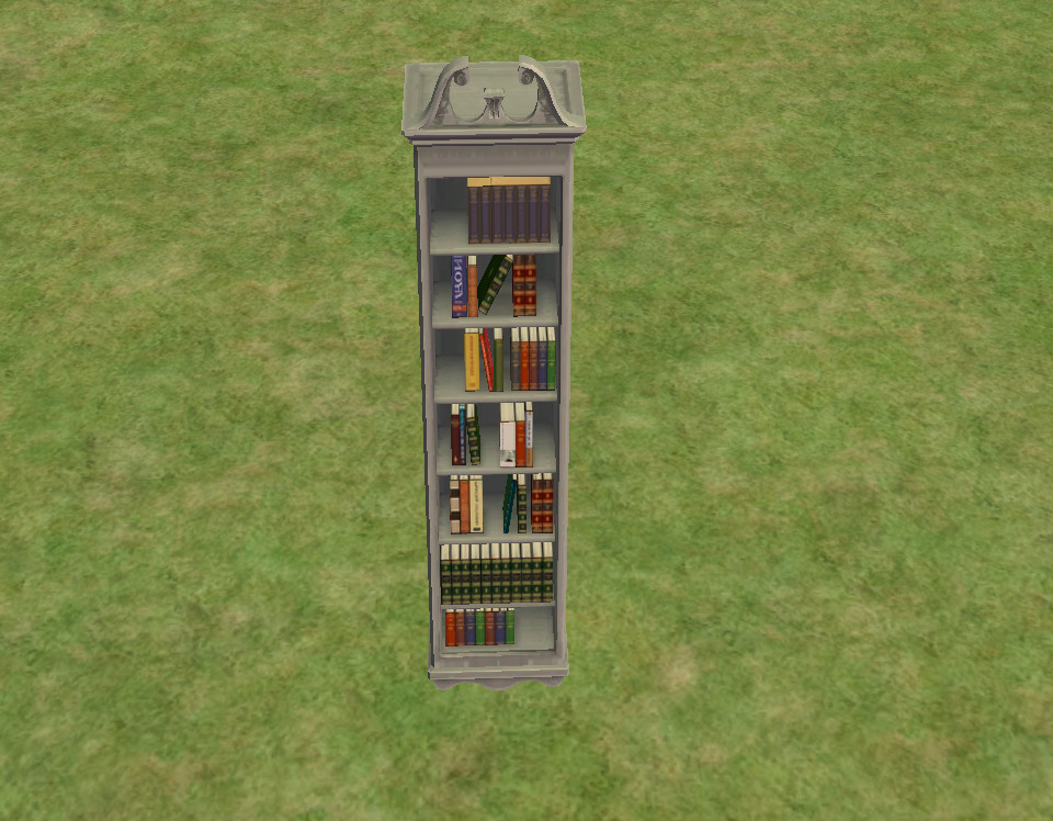 Mod The Sims - Colonial Bookcases in White