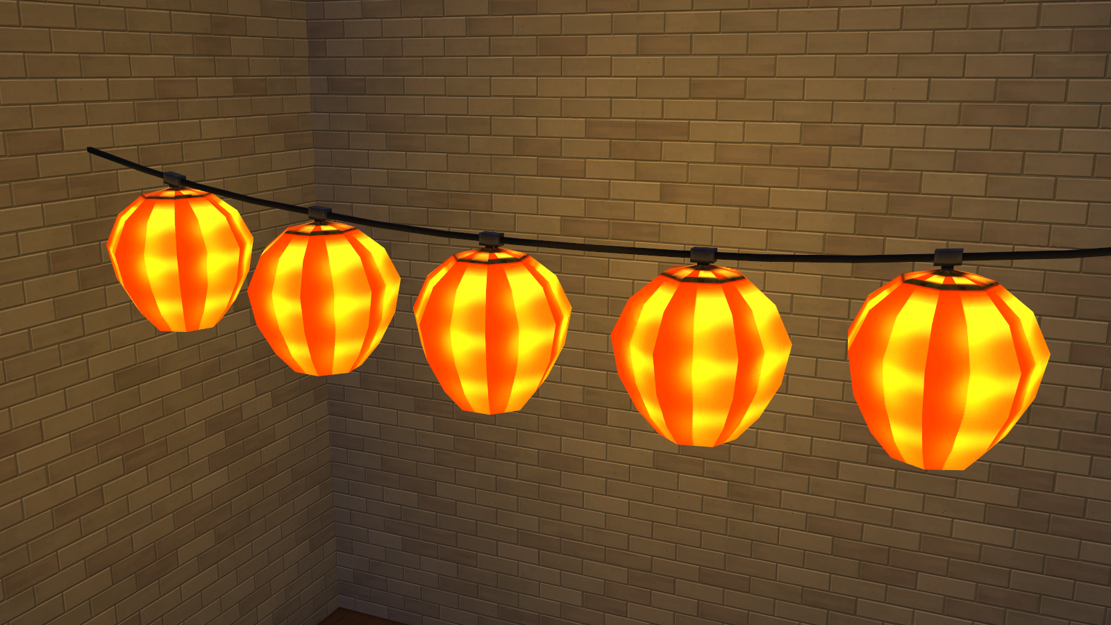 Mod The Sims - Hanging Paper Lanterns (updated LODs)
