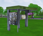 Mod The Sims - A Decorative bus shelter for your sims!
