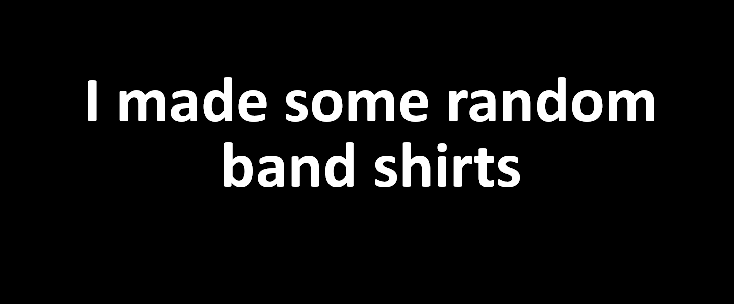 Mod The Sims - Random Band Shirts