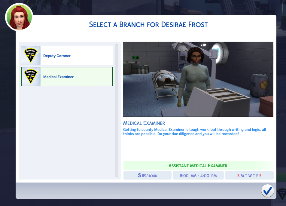 Mod The Sims - Coroner Career