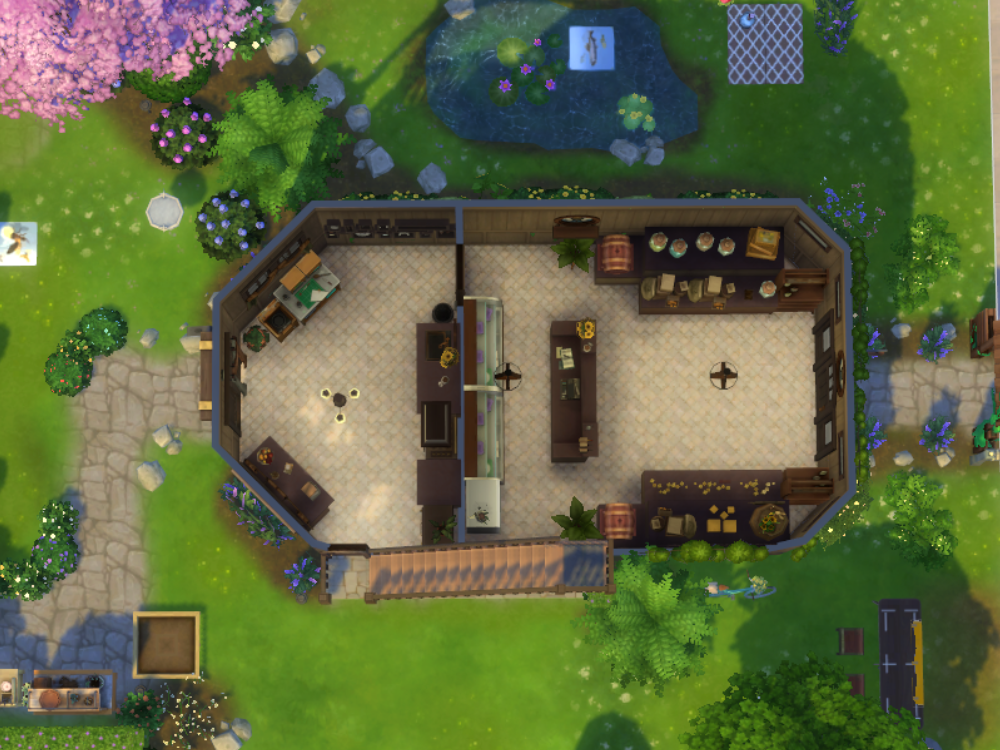 Mod The Sims - Bee Kind Bee Residence & Shop - No CC