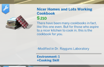Mod The Sims - Functional Cool Kitchen cookbook