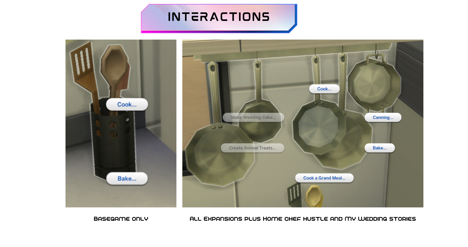Mod The Sims - Functional kitchen appliances