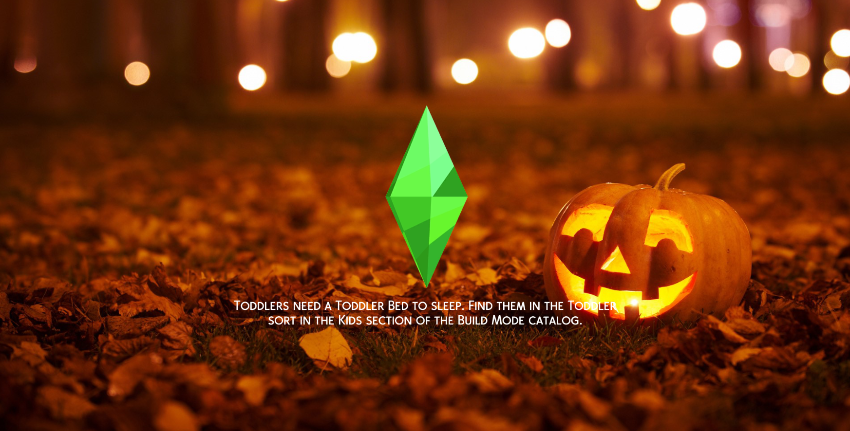 Mod The Sims - Custom Loading Screen Halloween pumpkin leaves