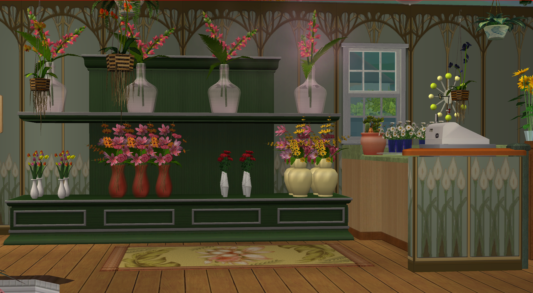 Mod The Sims - Flower Shop - NO CC
