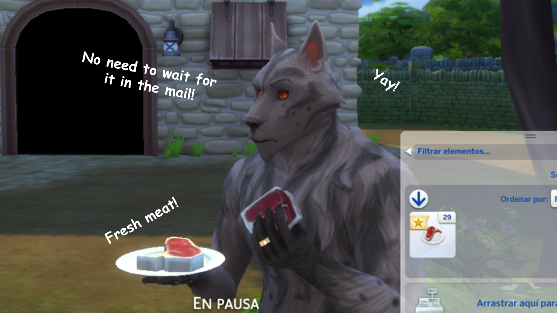 Mod The Sims - Werewolves can create raw meat from animals (Updated for ...