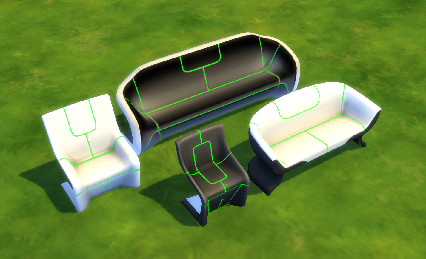Mod The Sims - Alien stuff to sit on to match all the alien things.