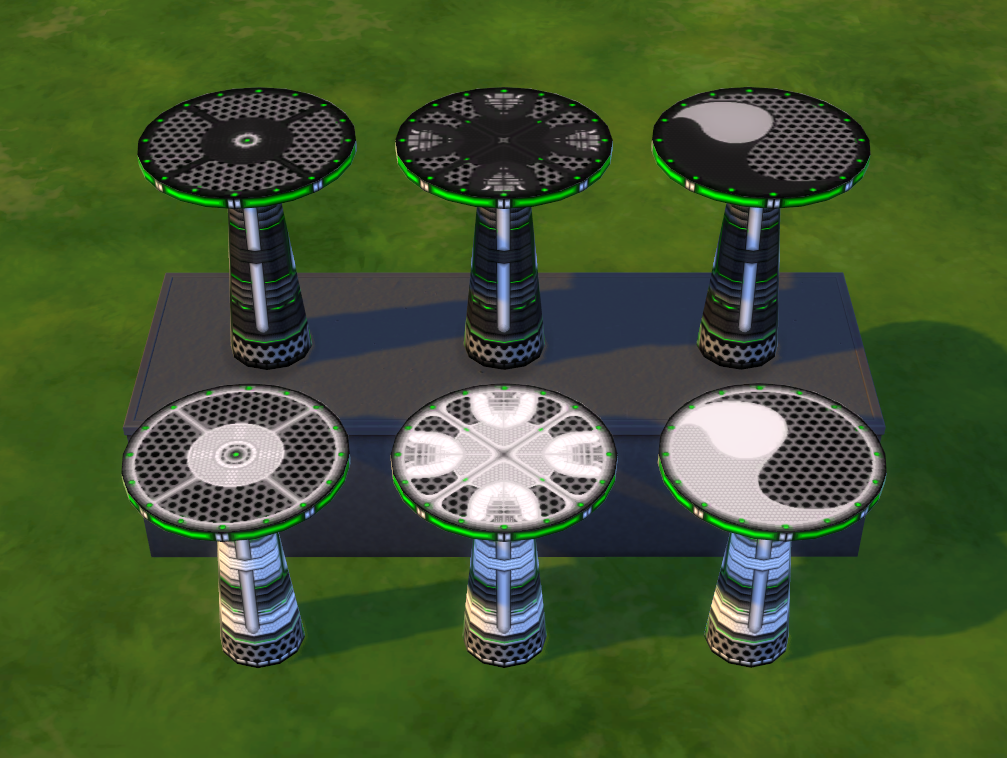 Mod The Sims - Alien small tables to match all the alien things.