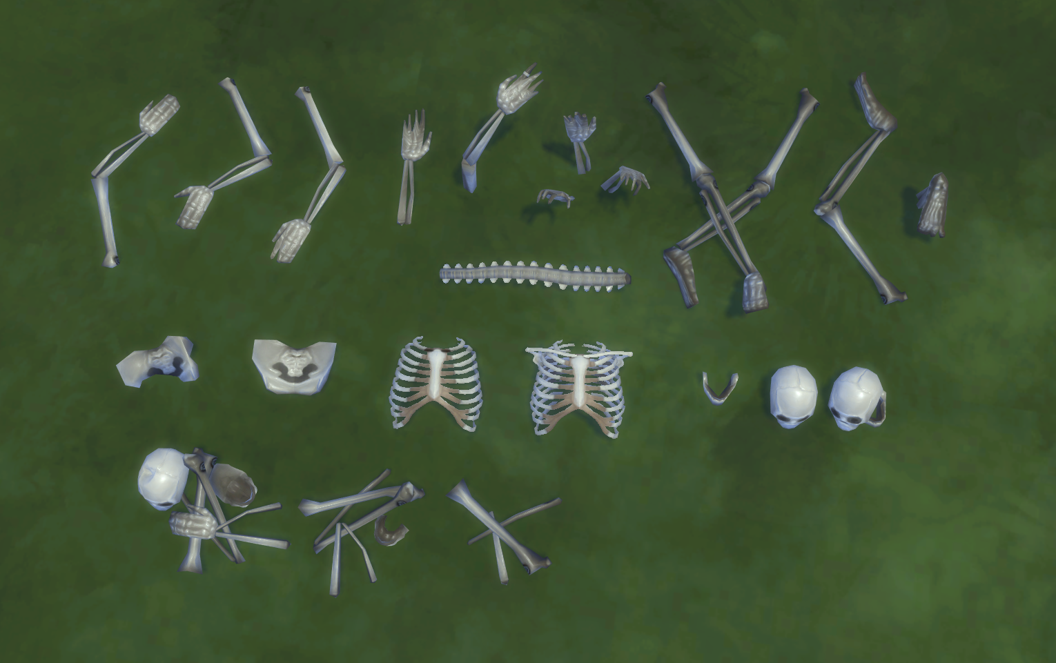 Mod The Sims - Skeletal remains in various states. (Merged file now ...