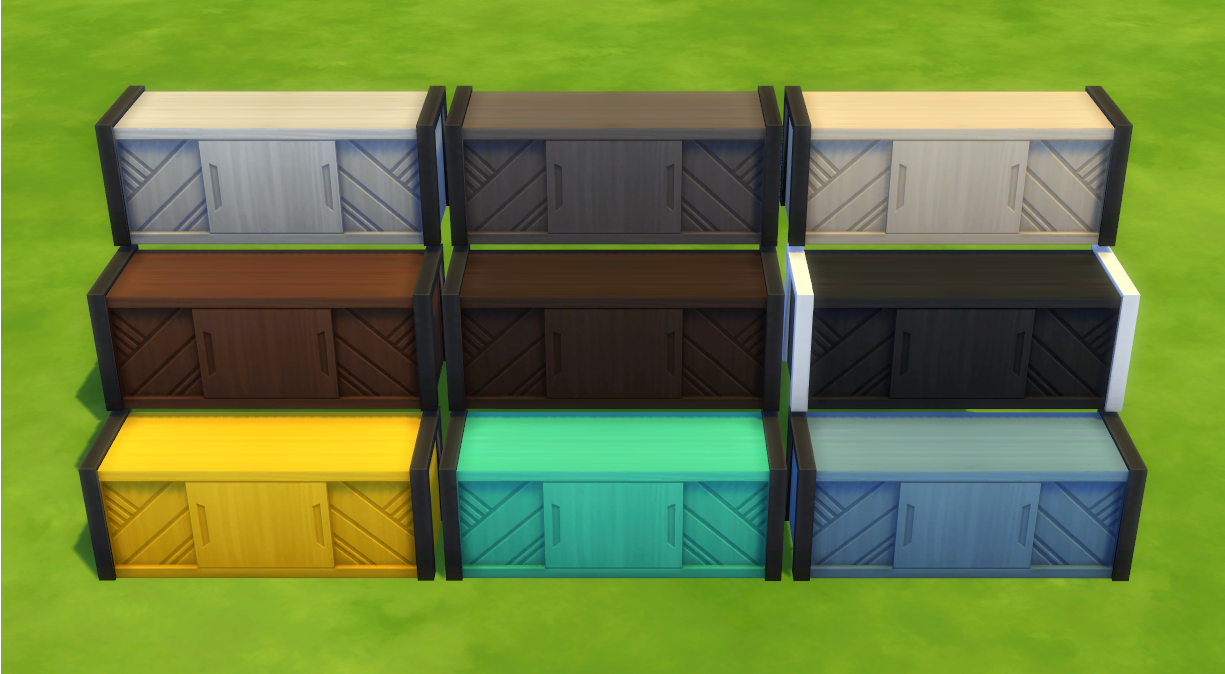 Mod The Sims - TV stand made out of that one City Living bookcase.