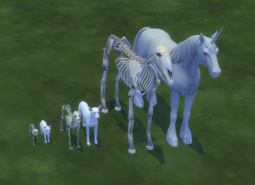 Mod The Sims - Skeletal Animals (Merged file now avaible)