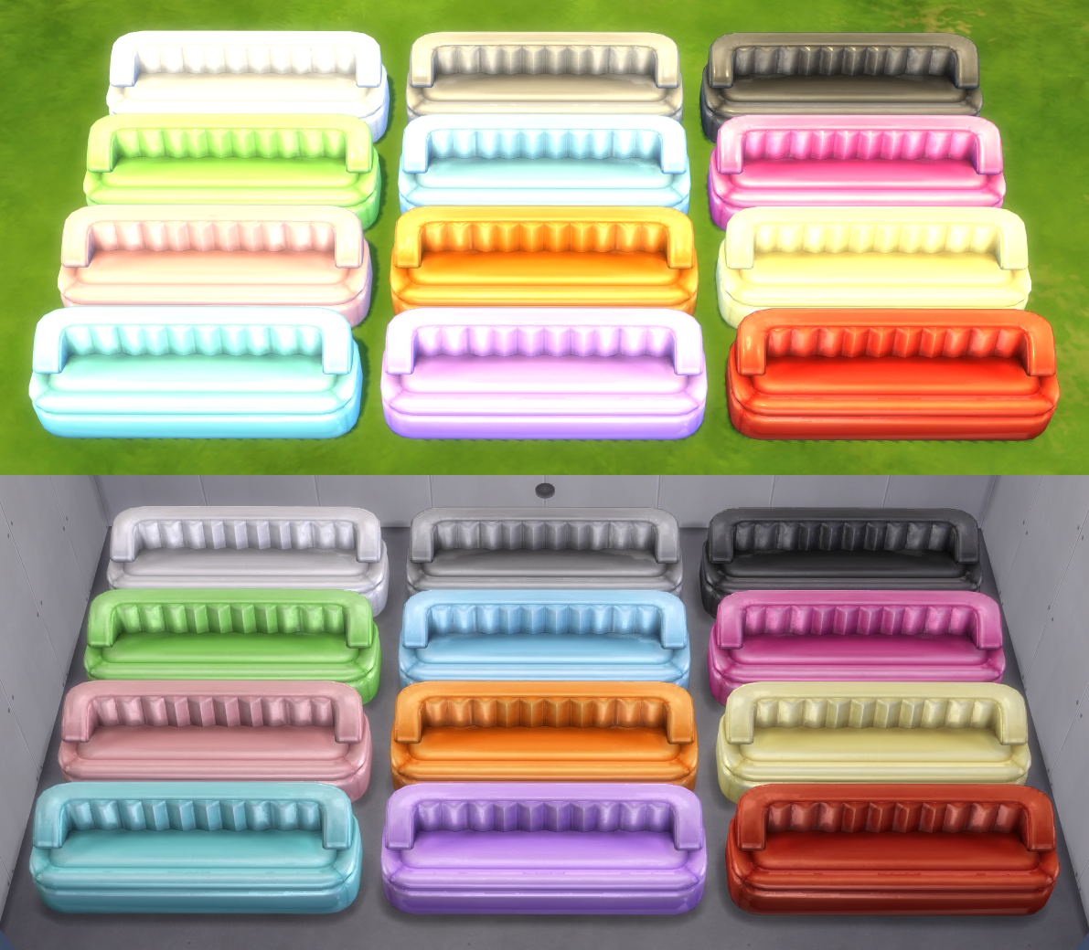 Mod The Sims - "The Fun-Fun Inflatable Set, Part Three" (sofa)